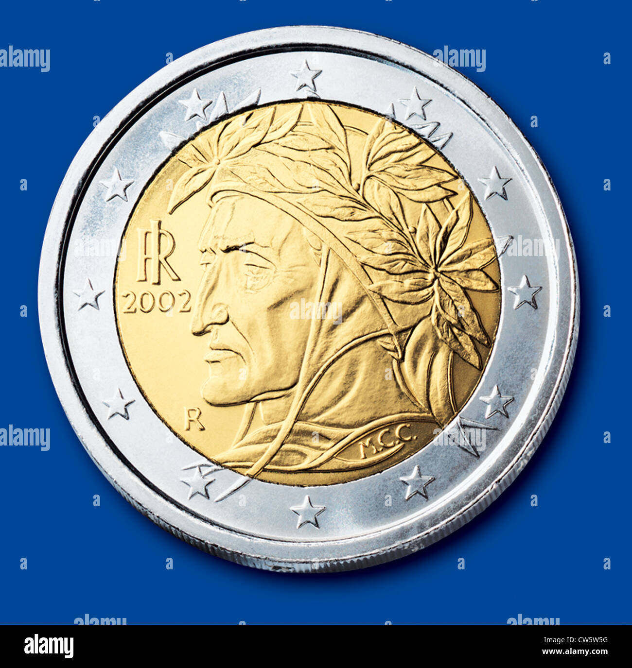 Coin of 2 euros (Italy Stock Photo - Alamy
