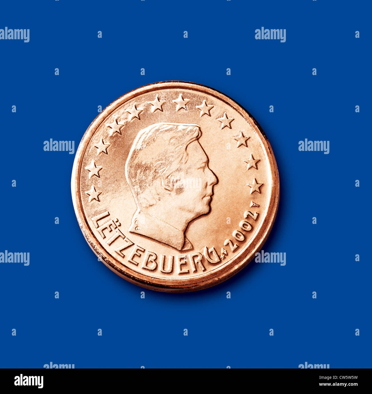 Coin of 1 cent (Luxembourg Stock Photo - Alamy