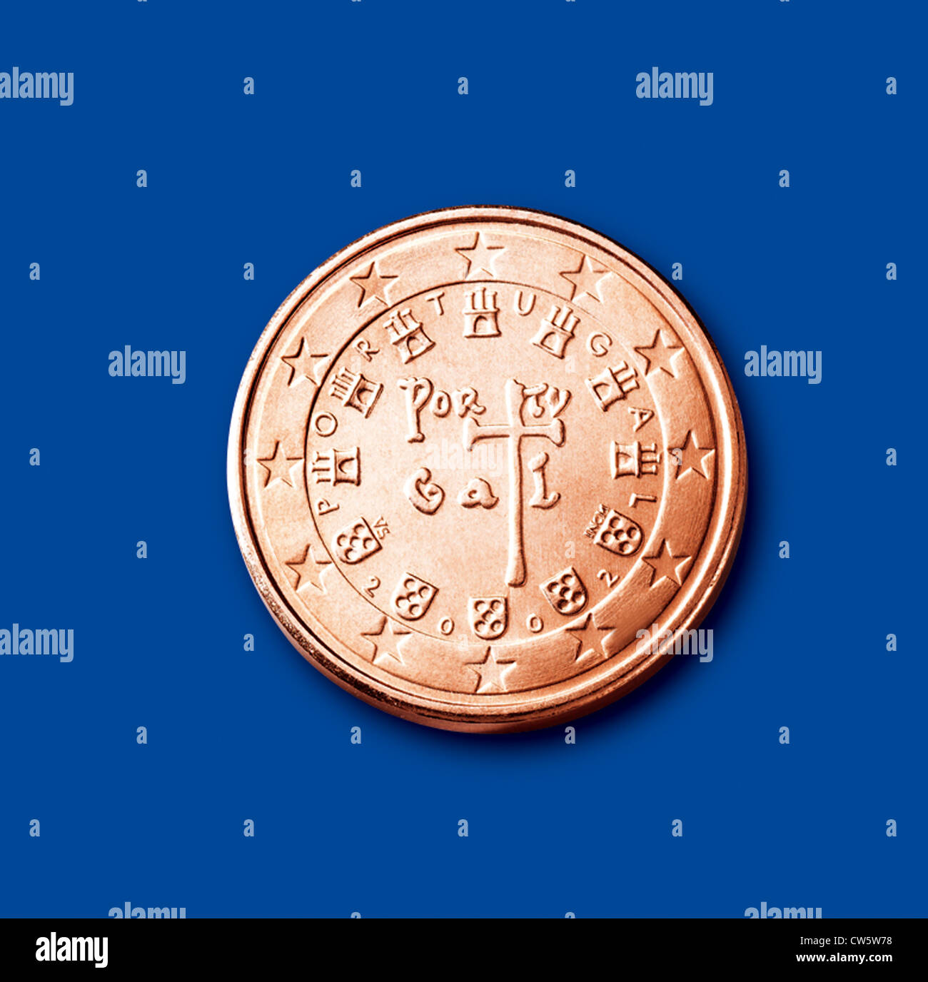 Coin of 1 cent (Portugal Stock Photo - Alamy