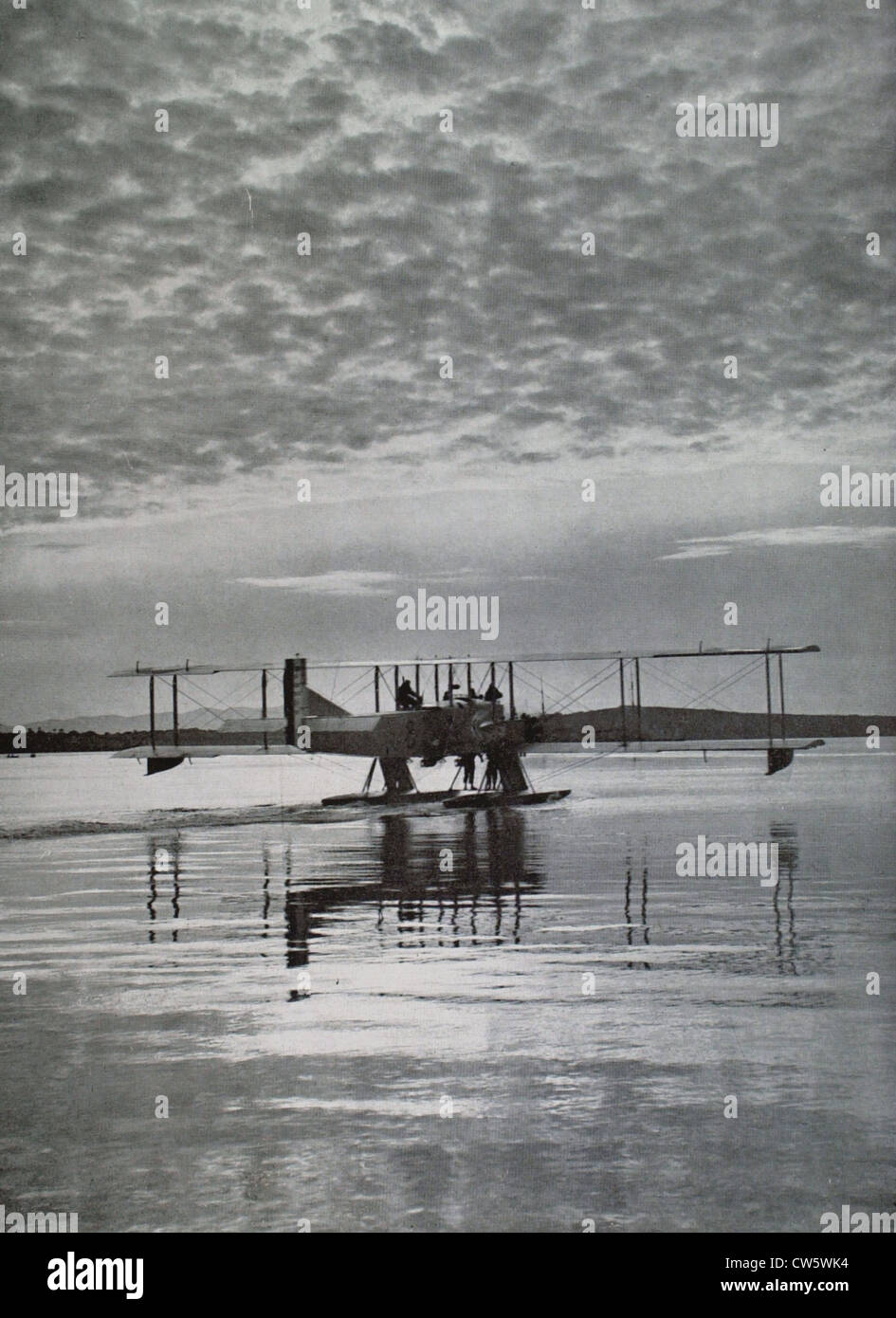 Military hydroplanes in the Mediterranean Sea, 1926 Stock Photo - Alamy