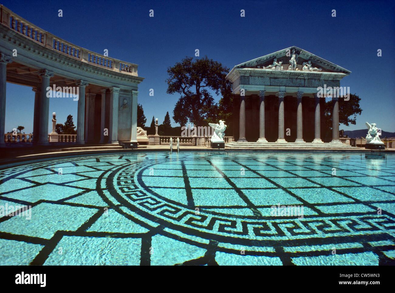 The Neptune pool at Hearst Castle, San Simeon, California, USA Stock ...