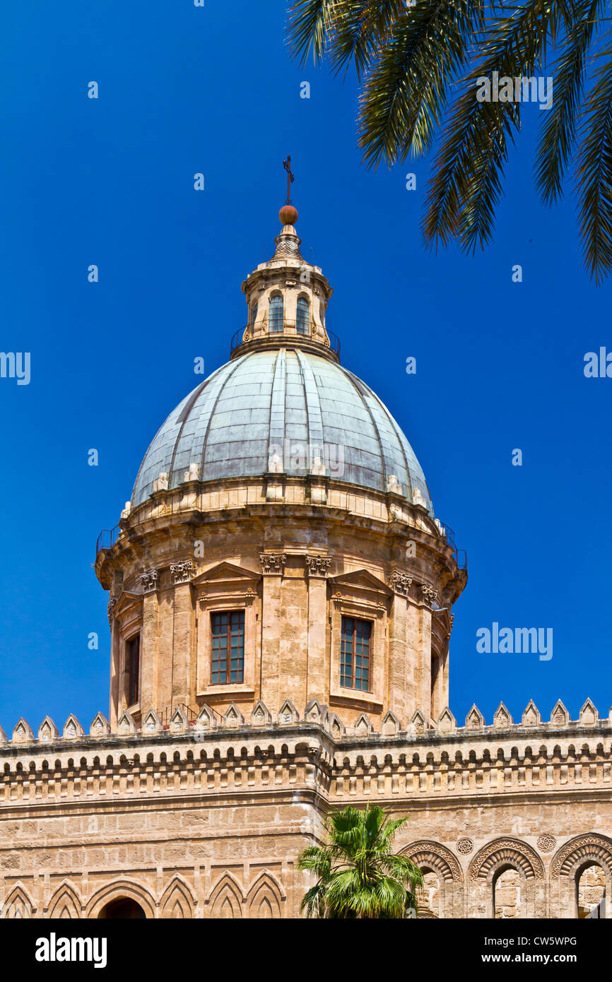 Palermo cathedral dome hi-res stock photography and images - Alamy