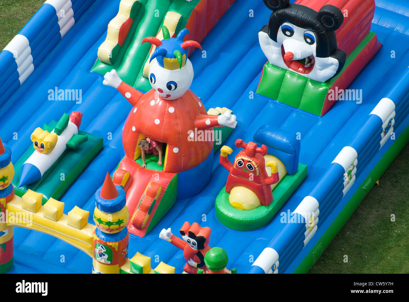 Inflatable children playing area Stock Photo - Alamy