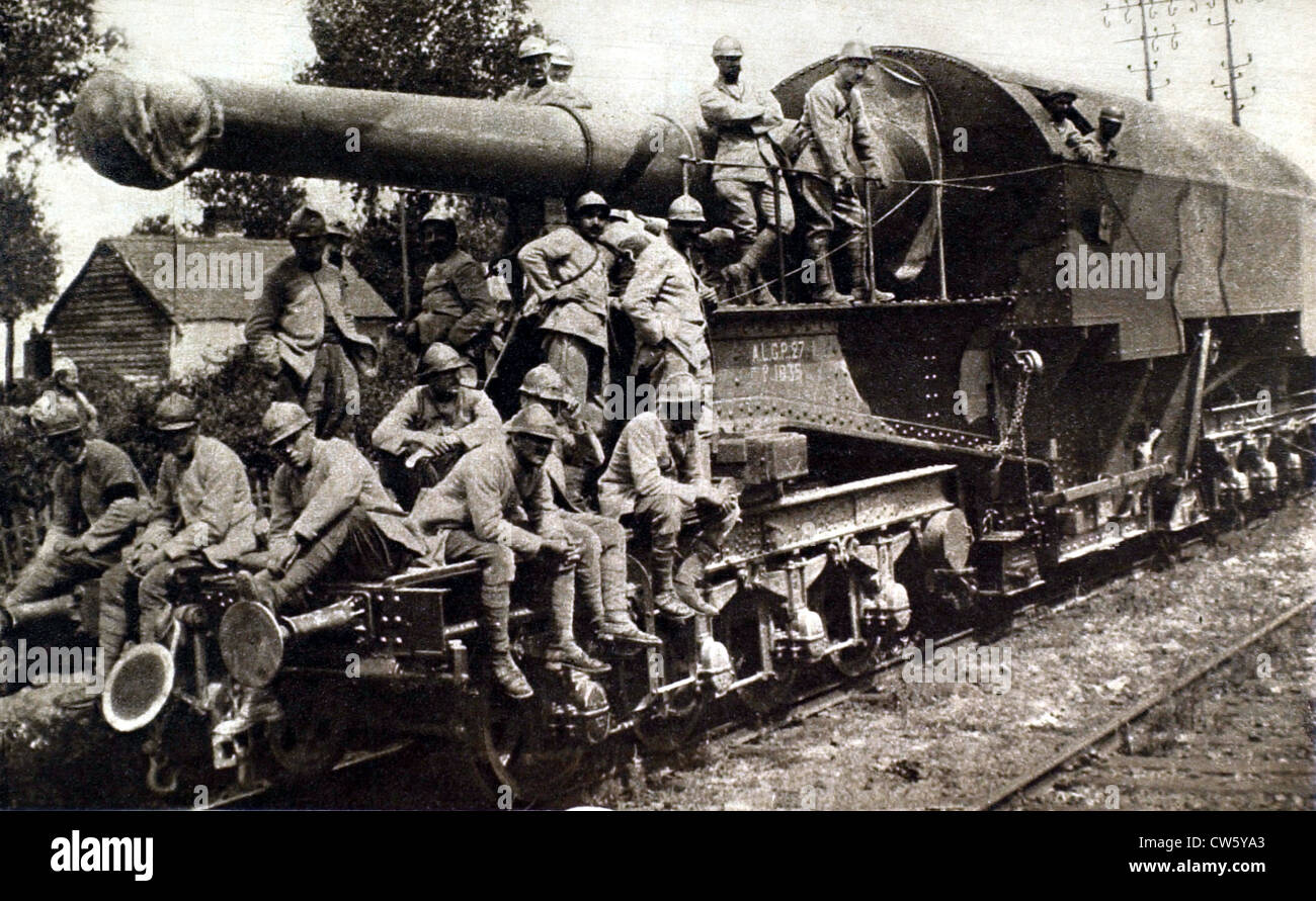 World War I. Heavy artillery in the Somme (1916 Stock Photo - Alamy