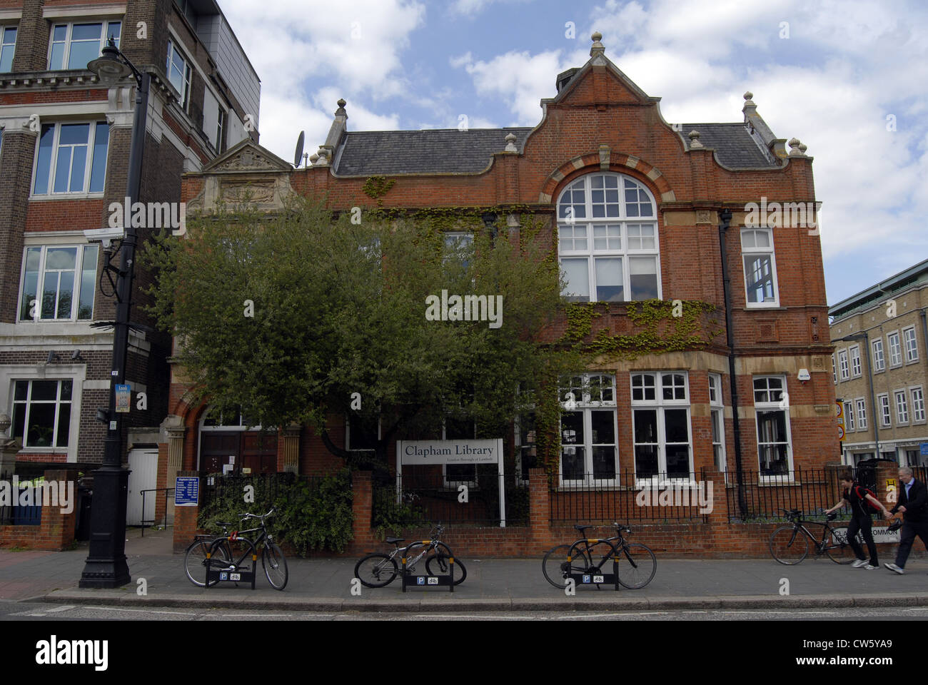 Old Clapham Common Library, now Omnibus Theater Stock Photo - Alamy