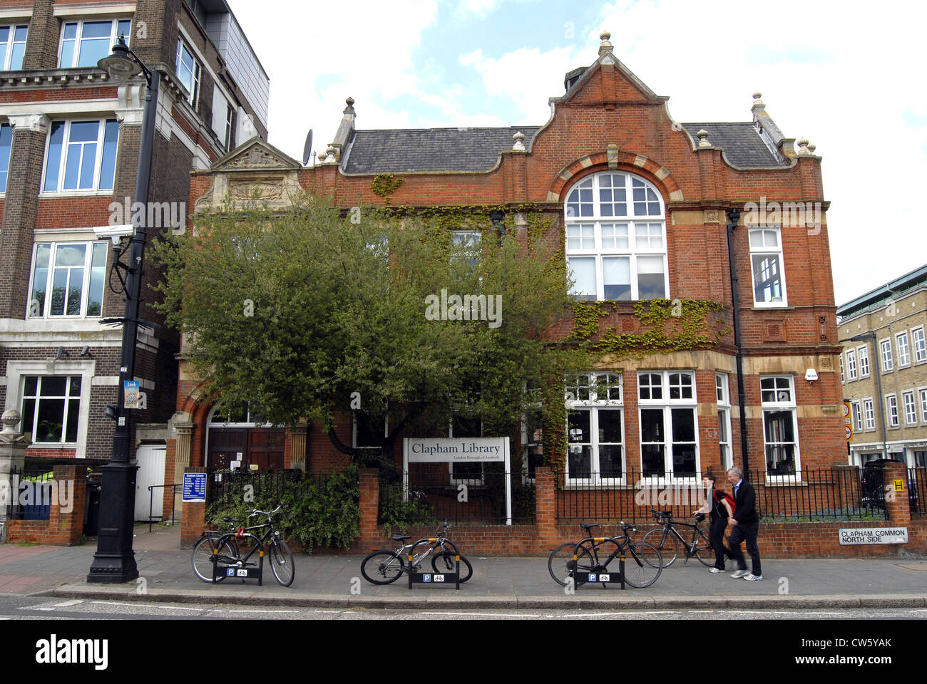 Old Clapham Common Library, now Omnibus Theater Stock Photo - Alamy