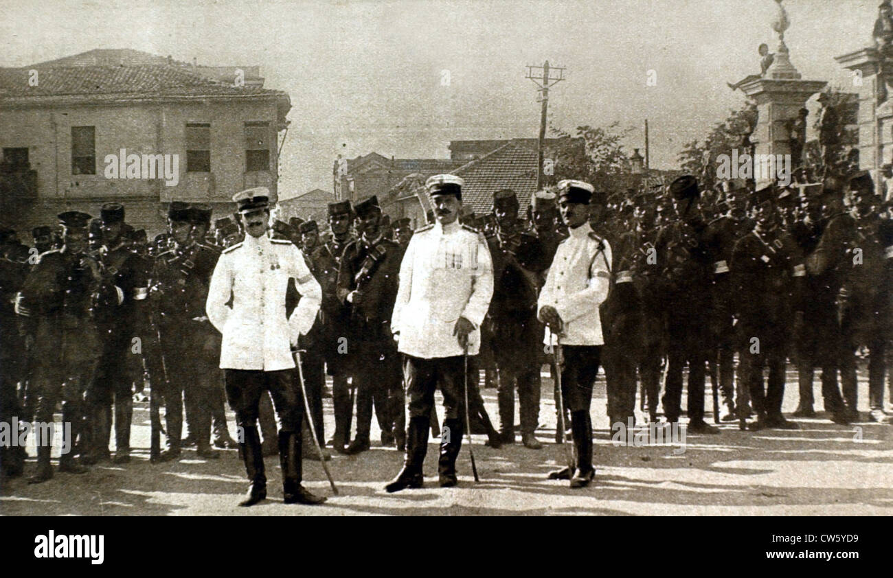 World War I. Insurrection of Cretan men-at-arms Stock Photo - Alamy