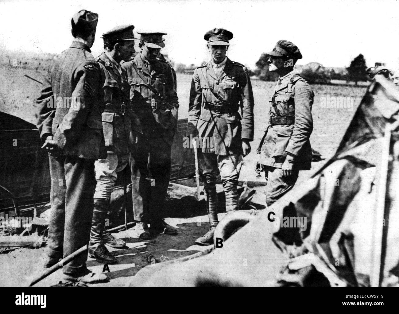 World War I. Raid on London by German Gothas Stock Photo - Alamy