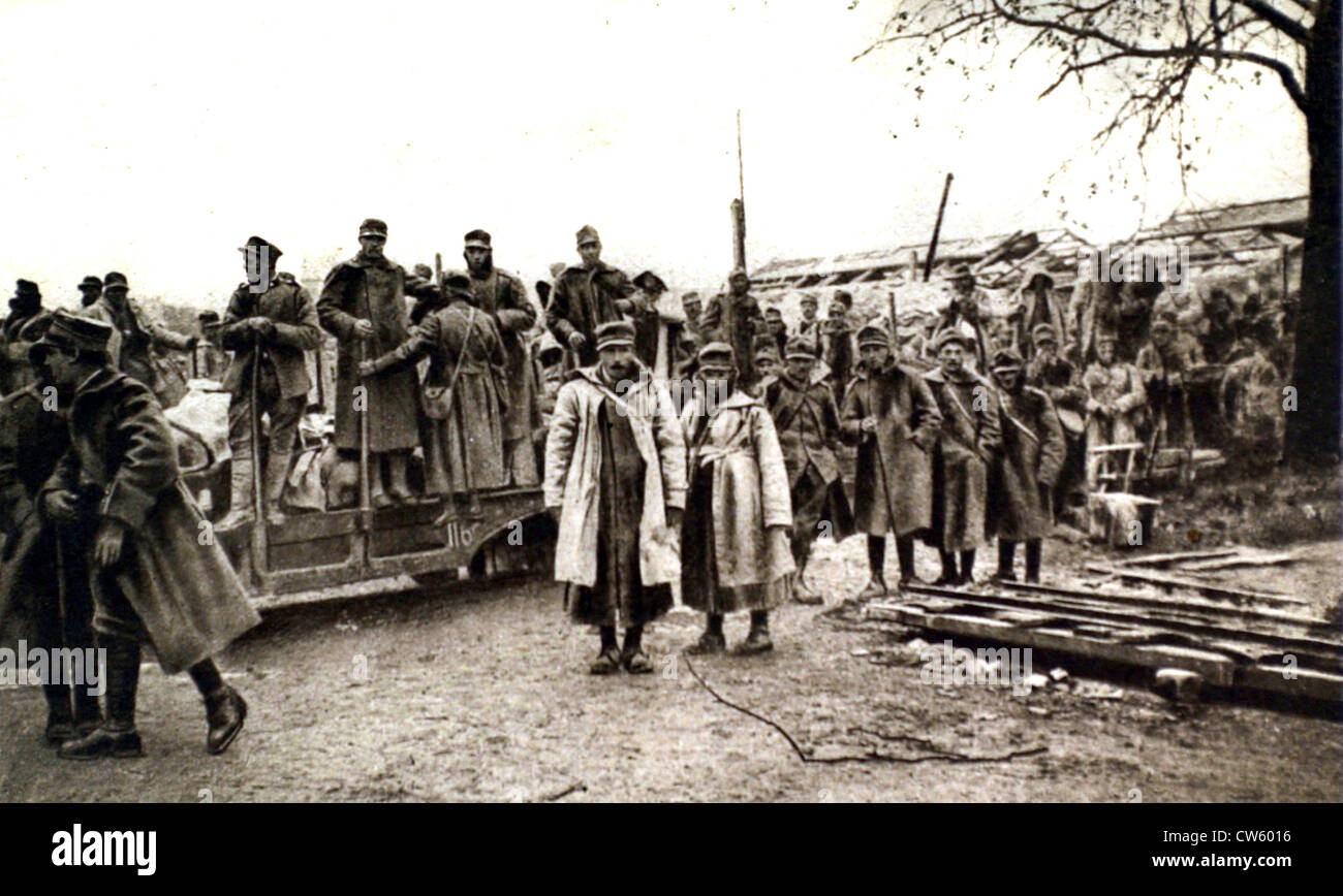 World War I. Italians coming to fight on the French front Stock Photo ...