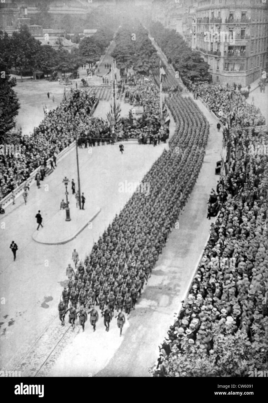 American troops 1918 hi-res stock photography and images - Alamy