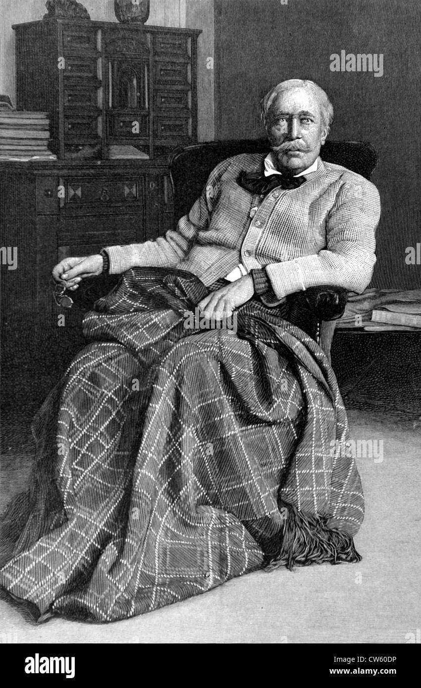 Portrait of painter Alfred Stevens Stock Photo - Alamy