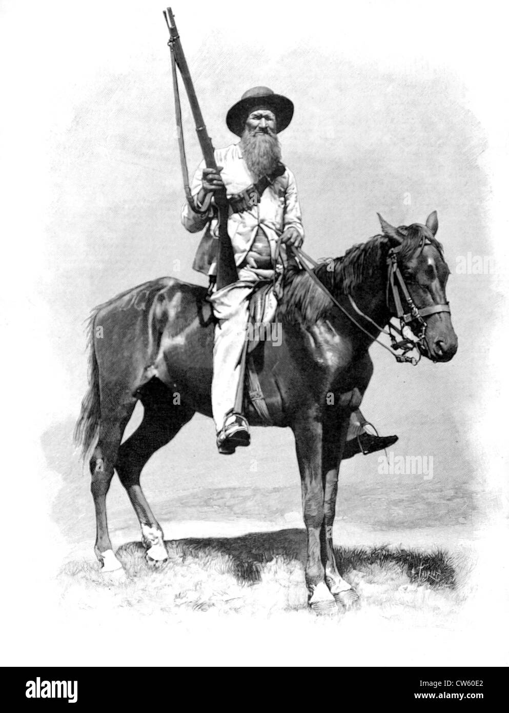 War of the Transvaal. A Boer soldier Stock Photo - Alamy