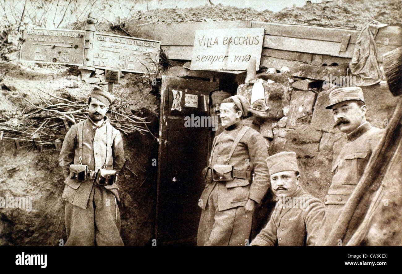 Trench sign ww1 hi-res stock photography and images - Alamy