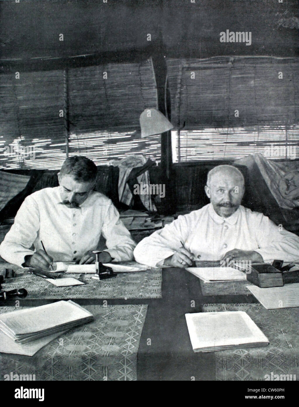 Establishing the new Franco-German borders in the Congo (1913 Stock ...