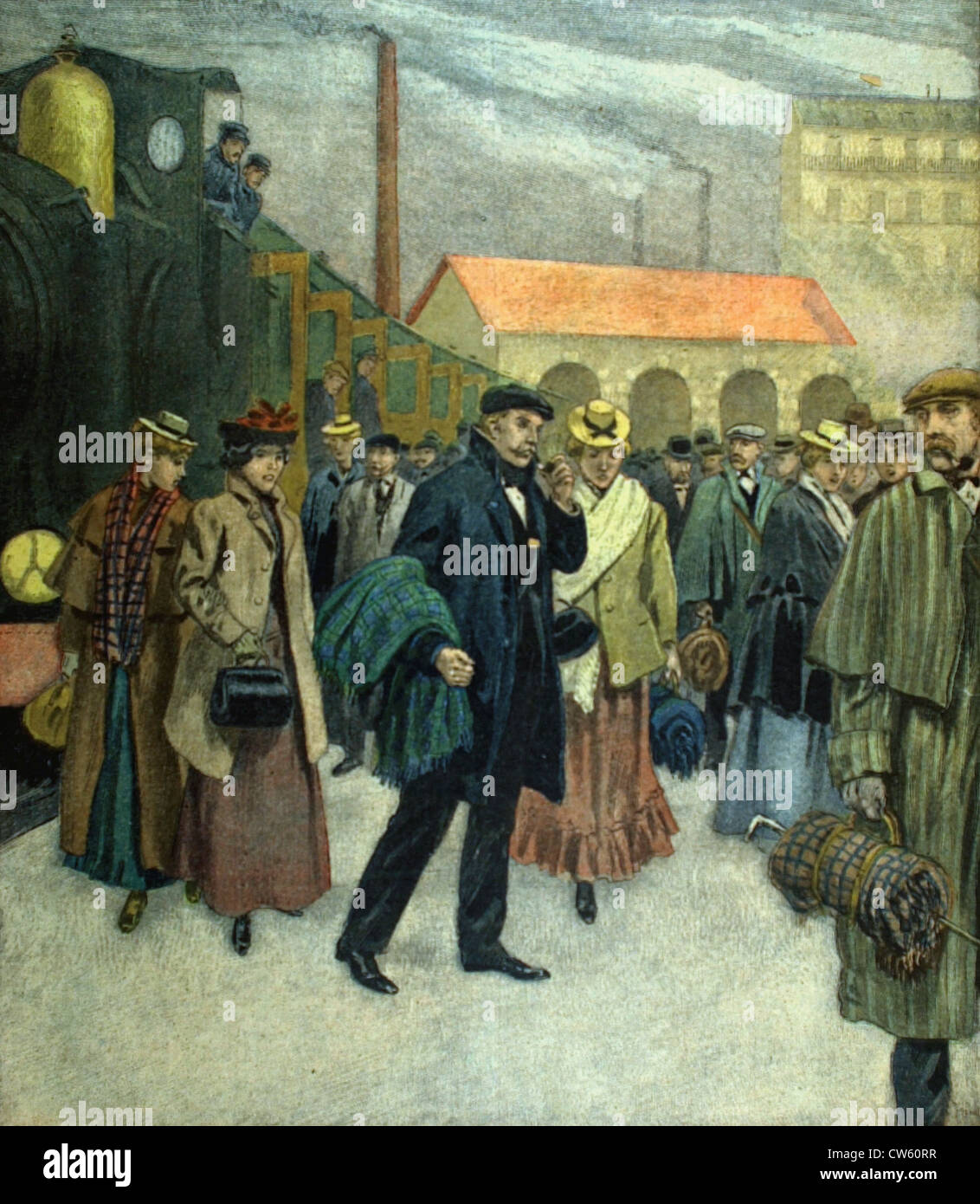 France 1900 arrival of english workers in paris hi-res stock ...