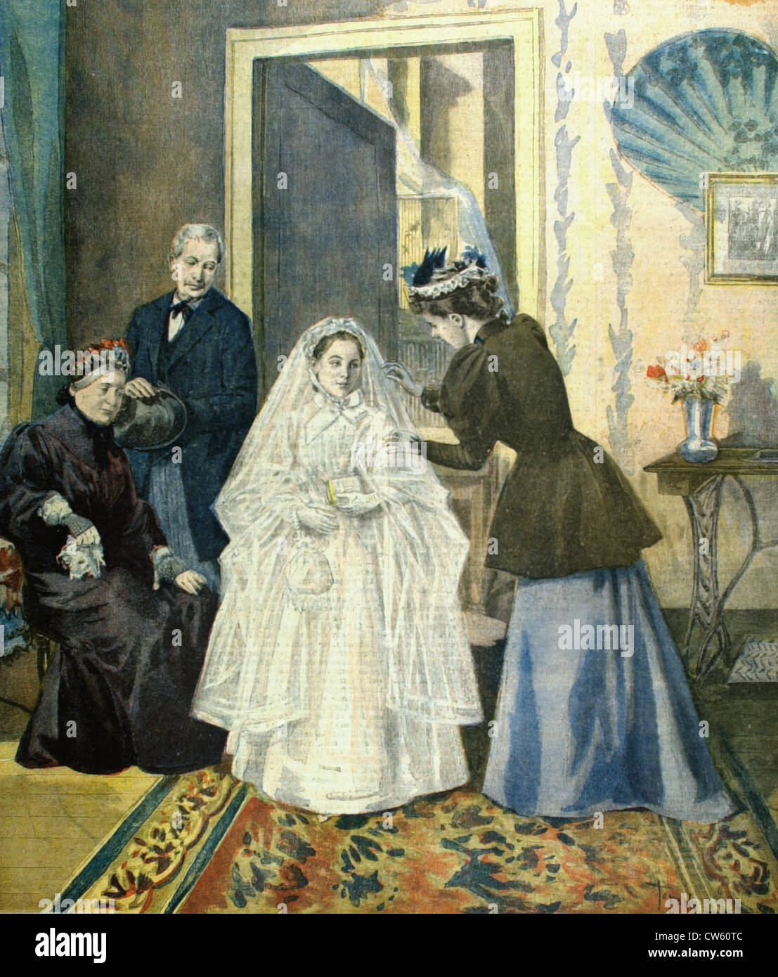 Girl first communion hi-res stock photography and images - Alamy