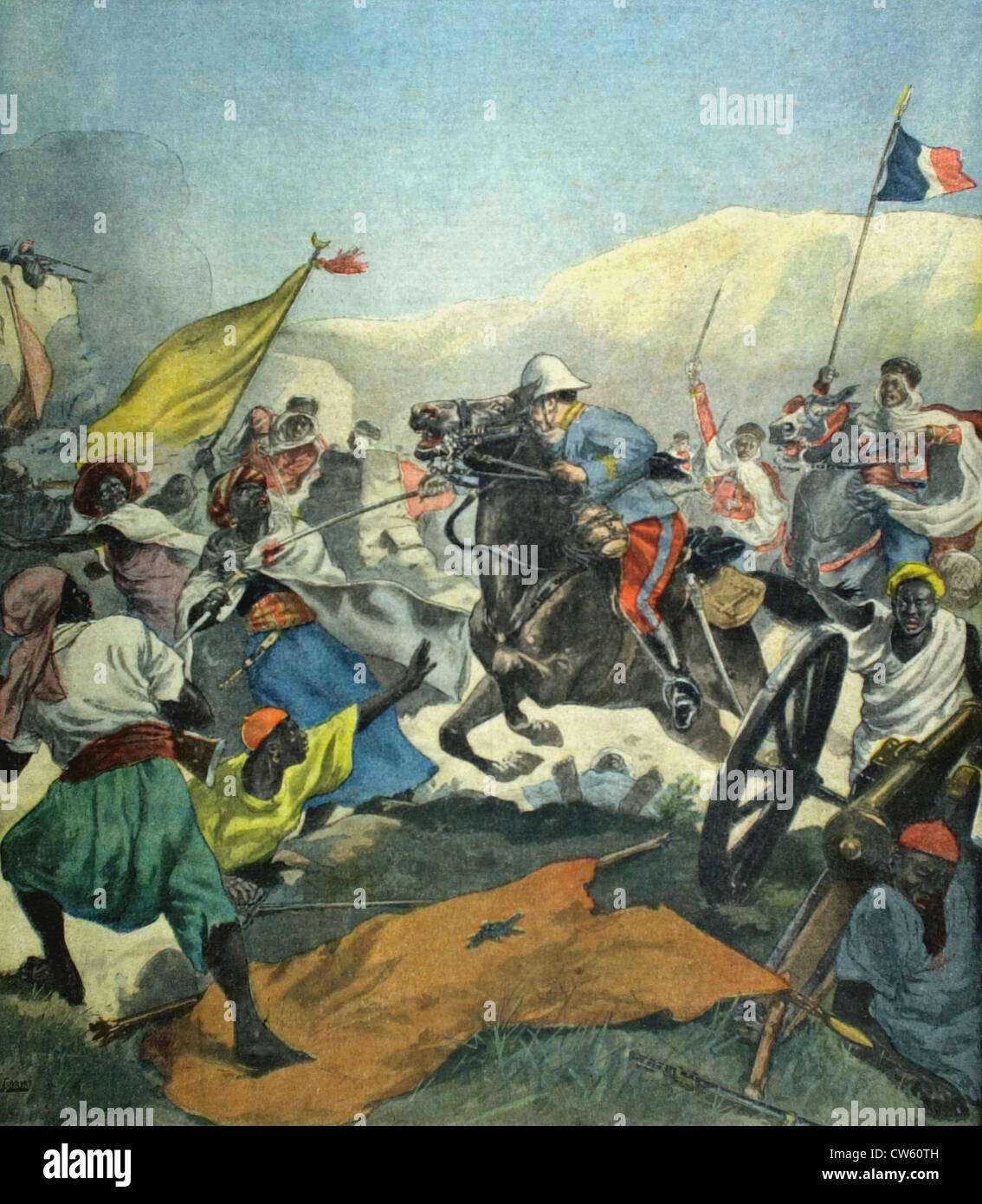 In Chad, great French victory at Gonjba (1902 Stock Photo - Alamy