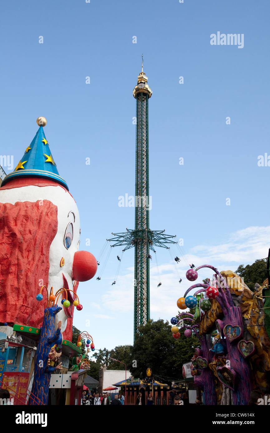 Carousel in the Prater Amusement park, Vienna Stock Photo - Alamy