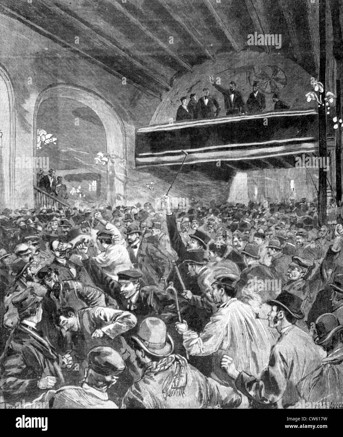 Paris. Anarchist counter-demonstration (1898 Stock Photo - Alamy