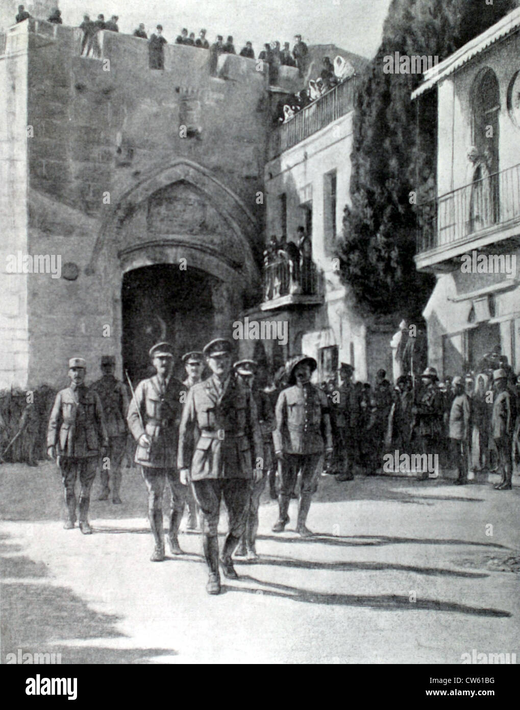 December 11, 1917: the Allies entering Jerusalem Stock Photo - Alamy