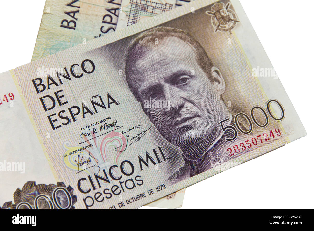 Five thousand pesetas Stock Photo - Alamy