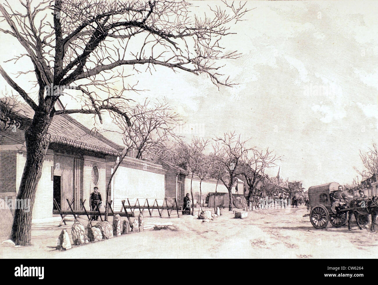 The French legation in Peking, 1900 Stock Photo - Alamy