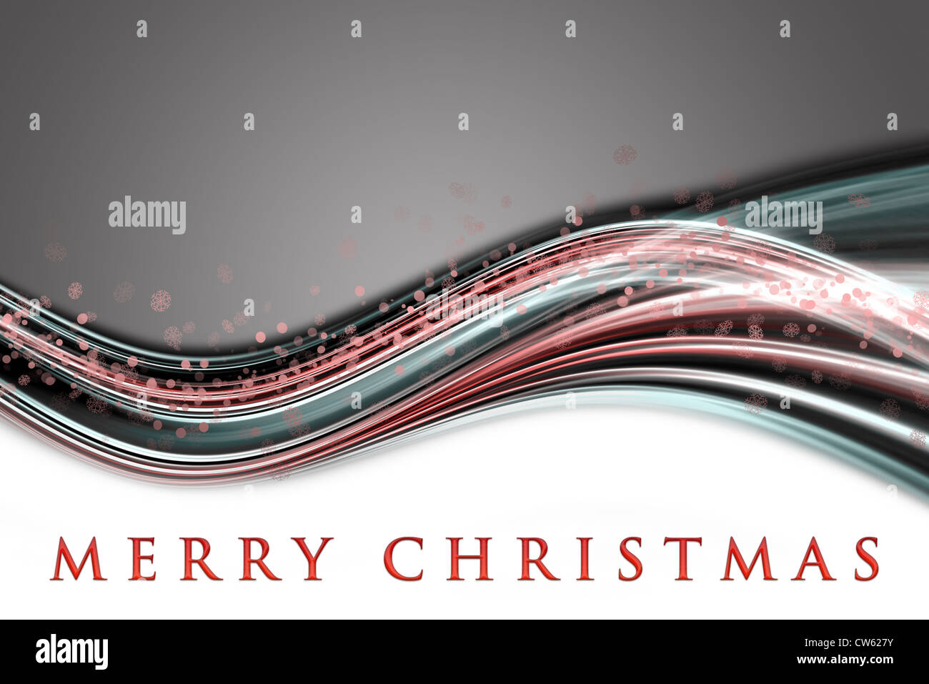 Fantastic Christmas wave design with snowflakes and space for your text ...