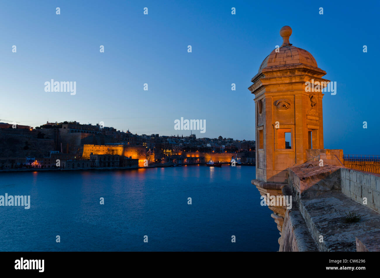 Watchtower of grand harbour hi-res stock photography and images - Alamy
