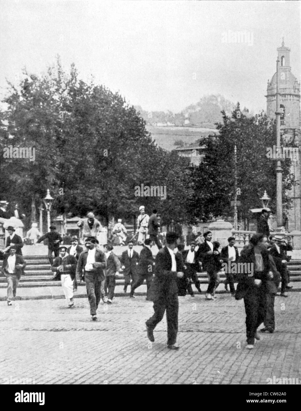During a revolutionary riot in Bilbao (in the Basque country) in 1911 ...