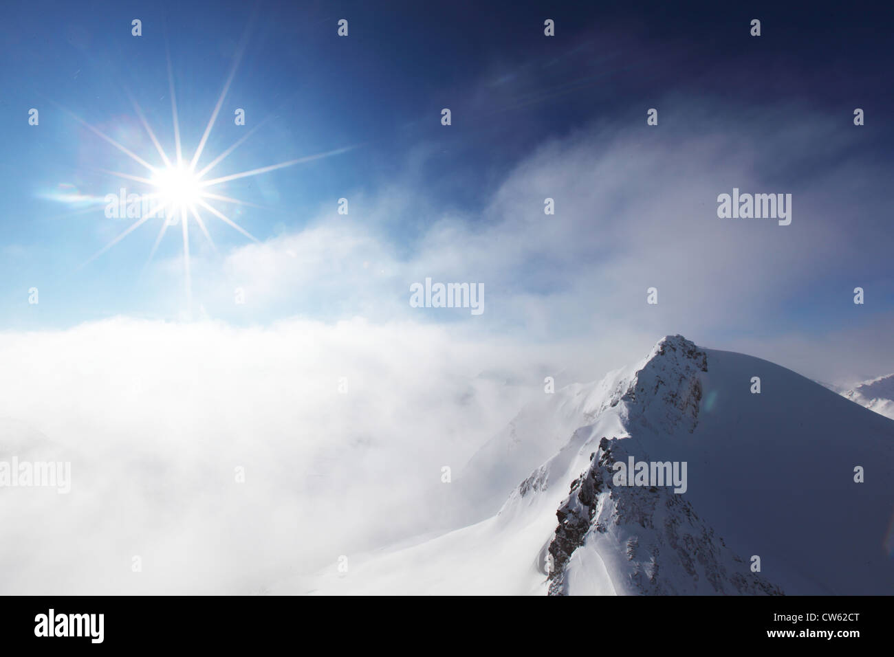 top of alps in sky Stock Photo - Alamy