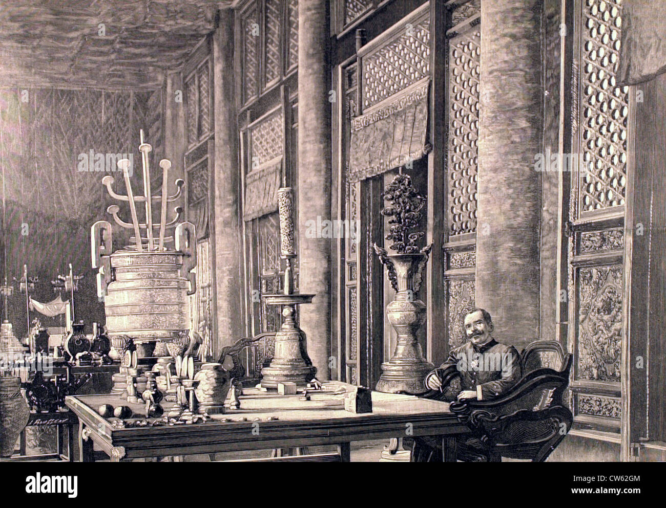 Boxer rebellion. Peking occupied by French troops (1900 Stock Photo - Alamy