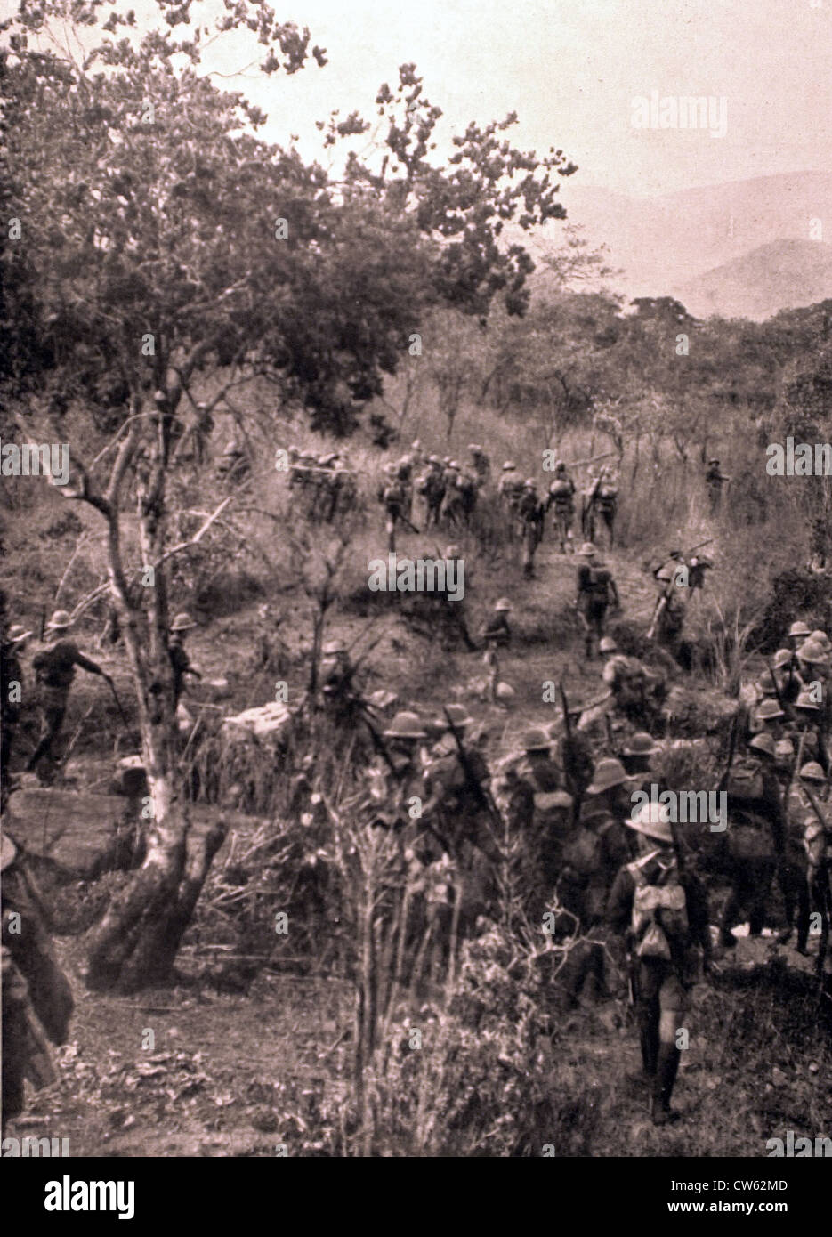 World War I. Conquest of the African colonies of Germany (1916 Stock ...