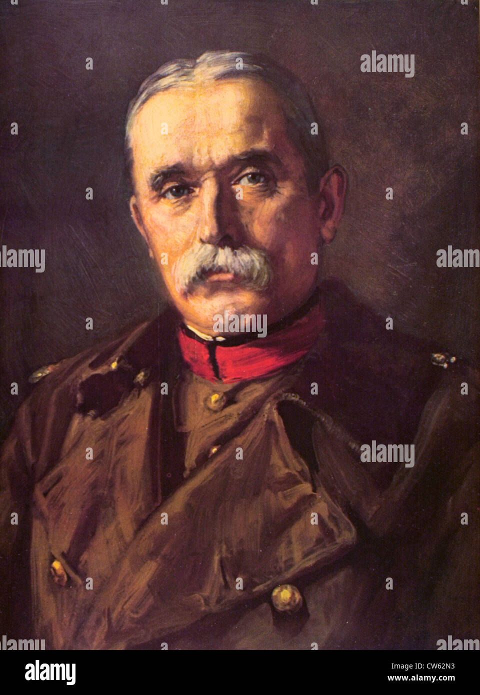 World War I. Portrait of sir John French, commander-in-chief of the ...