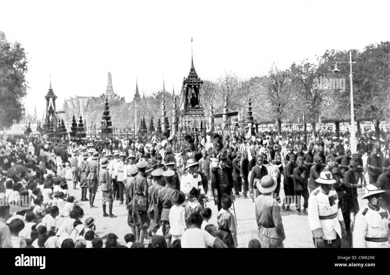 Thailand funeral 1926 hi-res stock photography and images - Alamy