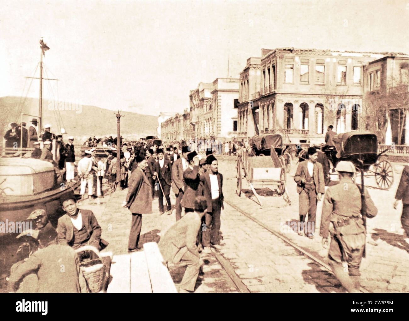 Evacuation of Smyrna after the Greek defeat (1922 Stock Photo - Alamy