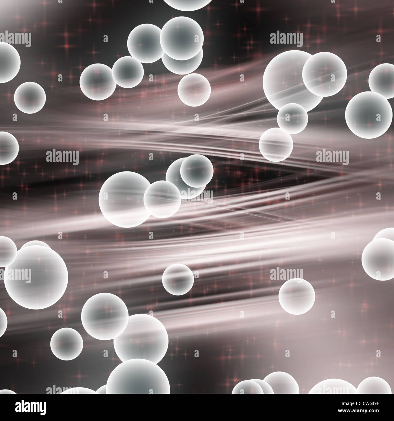 Fantastic Christmas wave design with glowing stars Stock Photo - Alamy