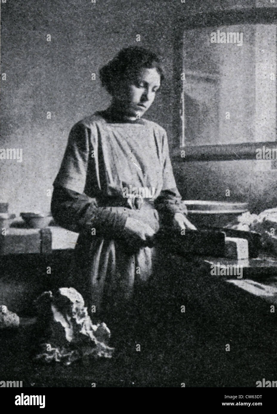 Butter grading at a school farm Stock Photo - Alamy