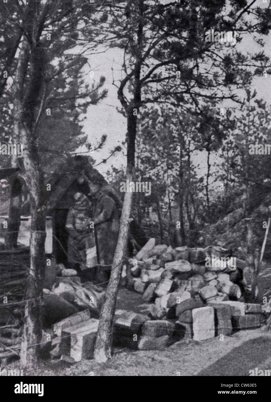 World War I. A post office on the front Stock Photo - Alamy