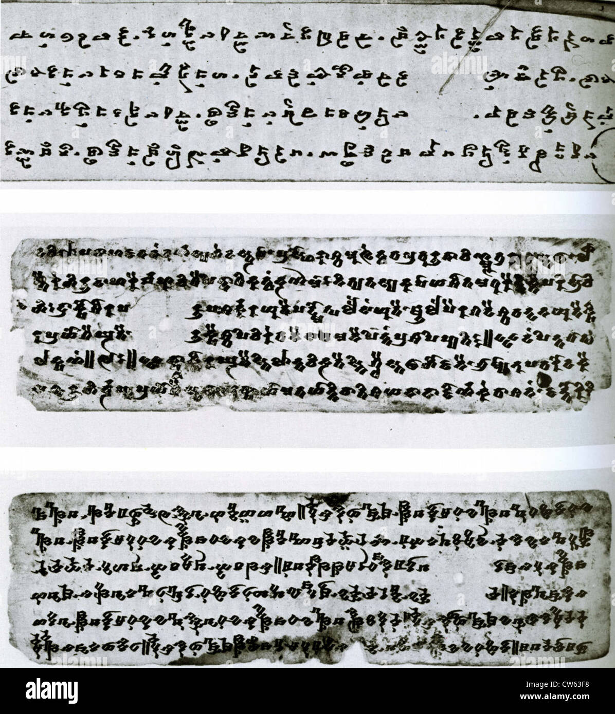 Khotanese, Sanskrit and Kuchean manuscripts Stock Photo - Alamy