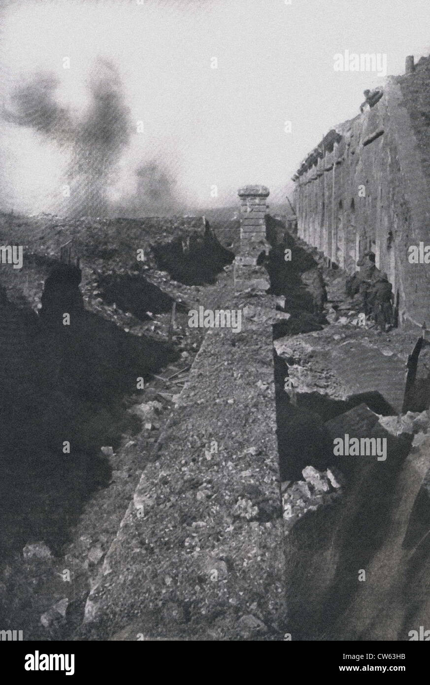 Attack on Fort Vaux Stock Photo - Alamy