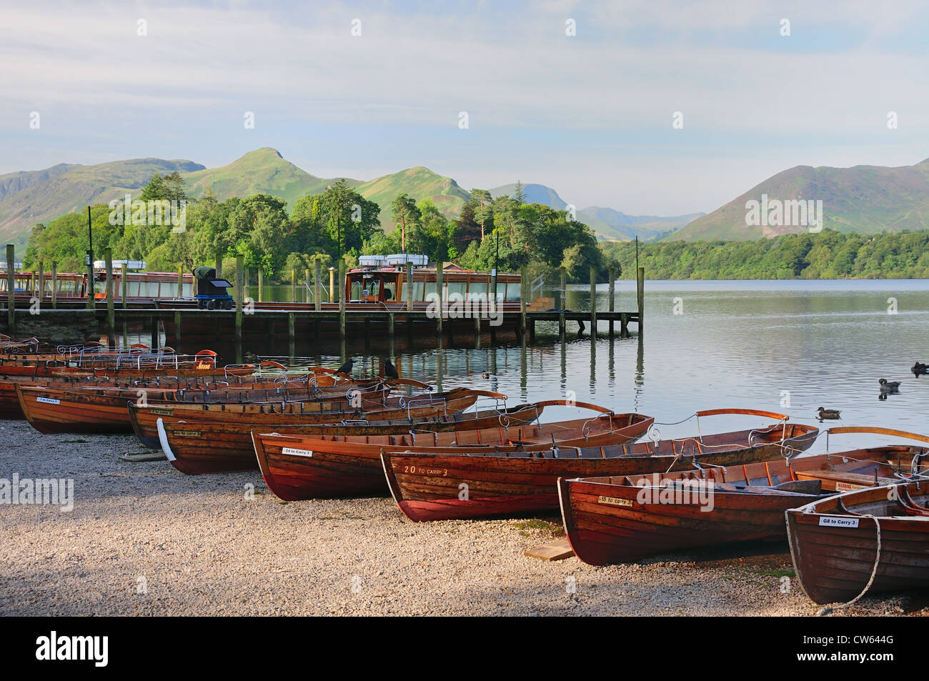 Bay derwent water on calm hi-res stock photography and images - Alamy