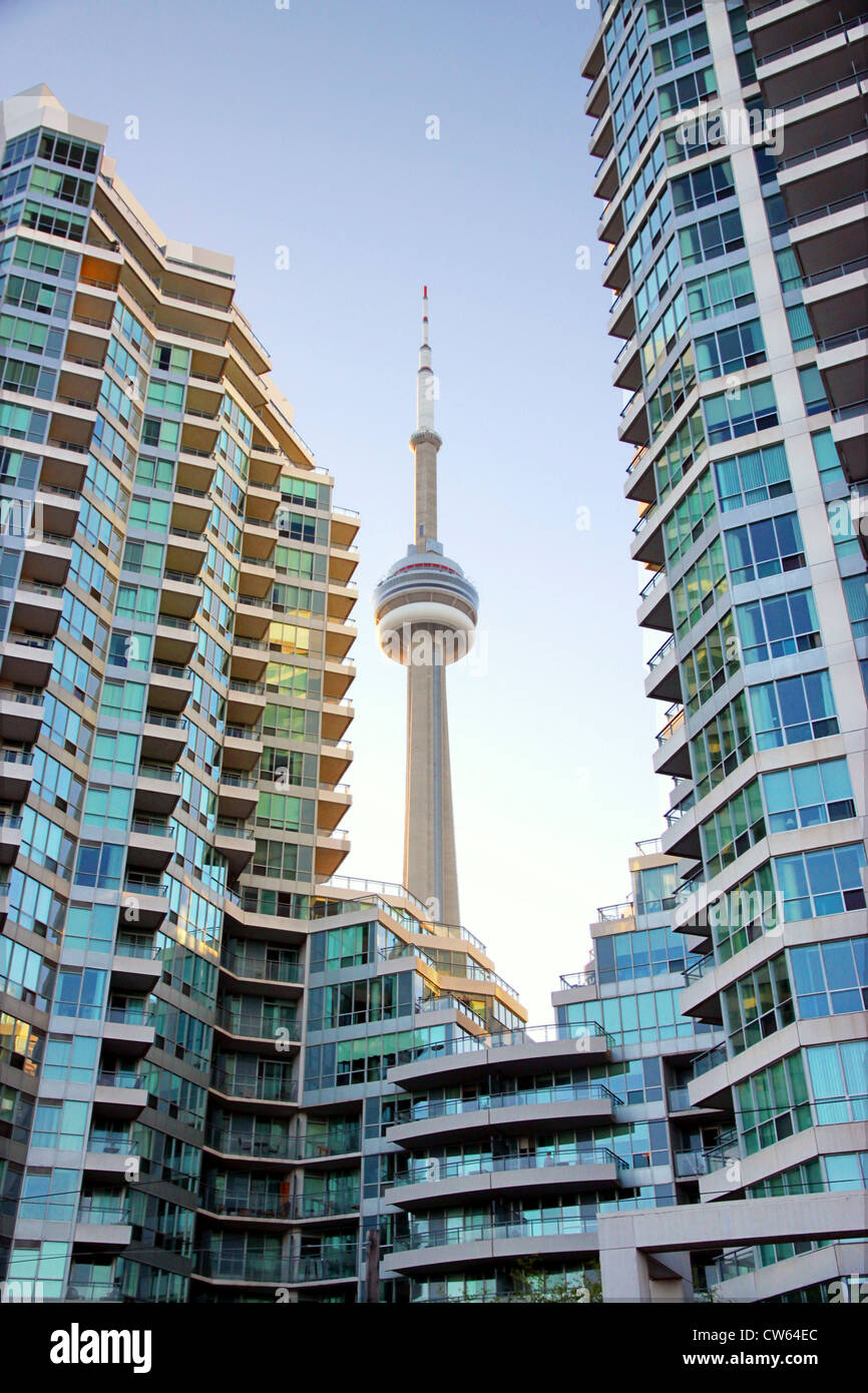 CN Tower and Condo Buildings Stock Photo - Alamy