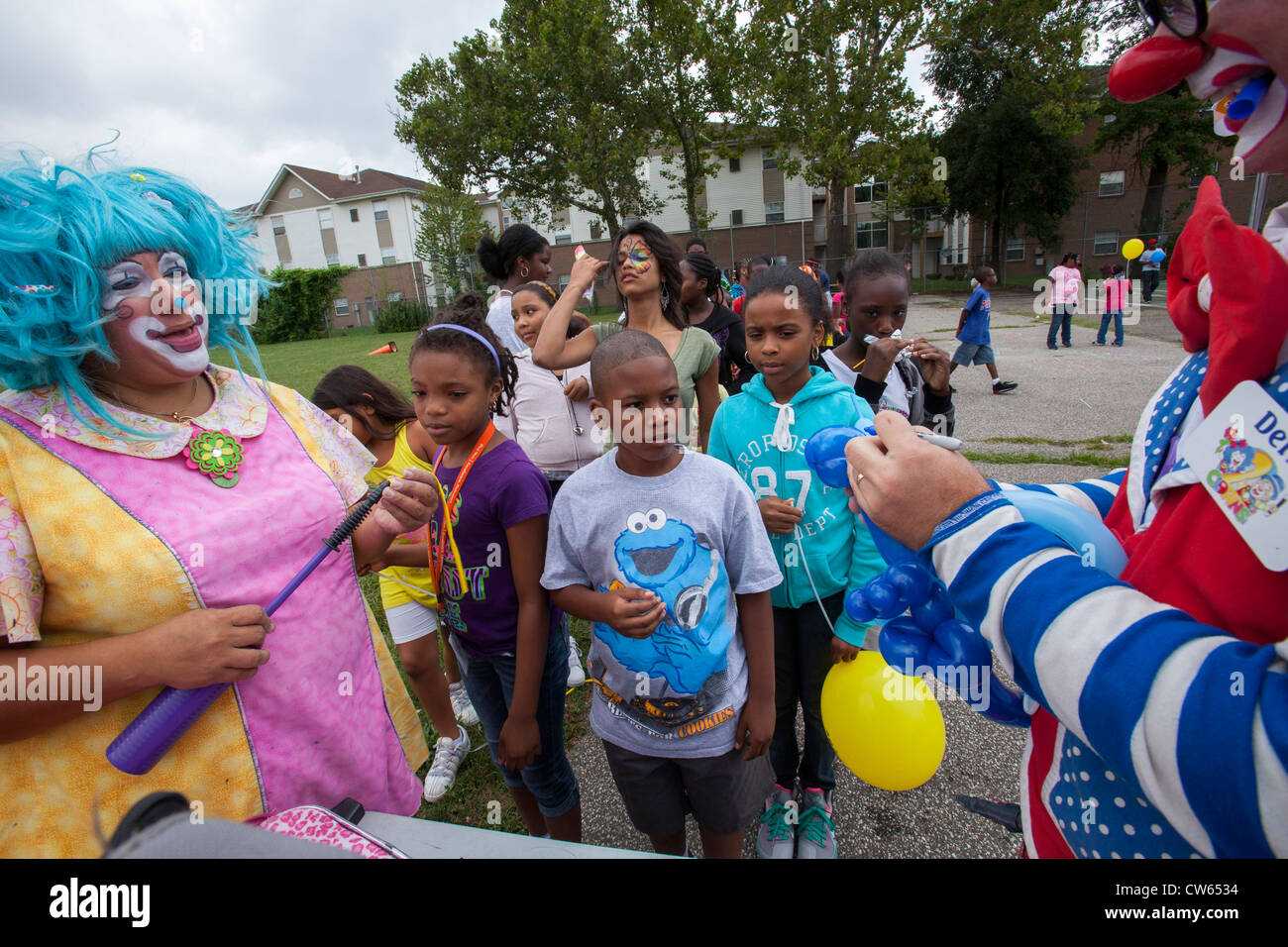 Detroit, Michigan - A Block Party for children at the Boys & Girls Club ...