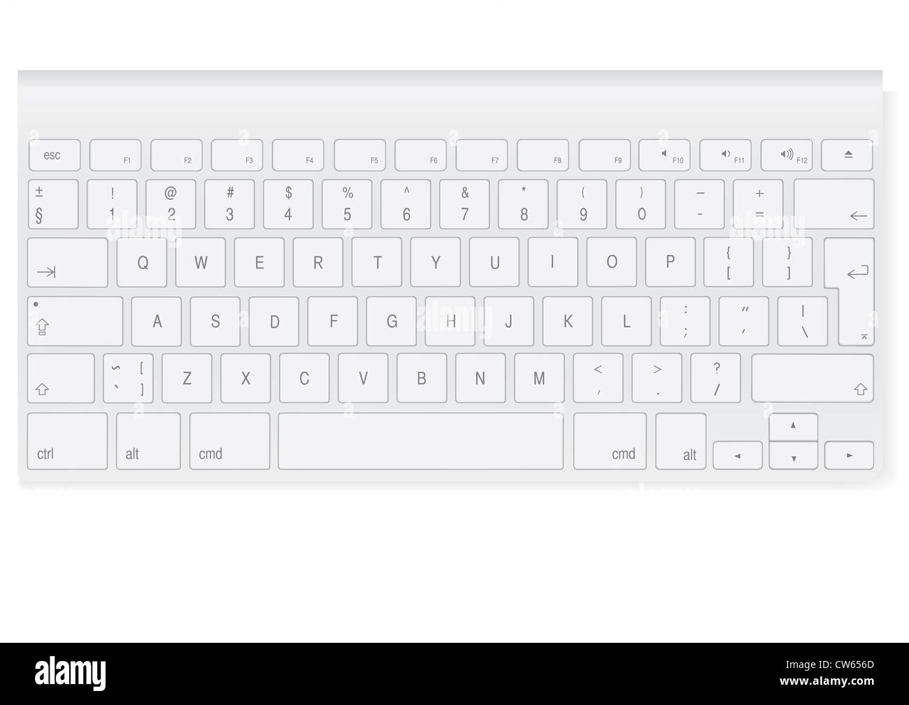 white colored mini keyboard Stock Photo - Alamy