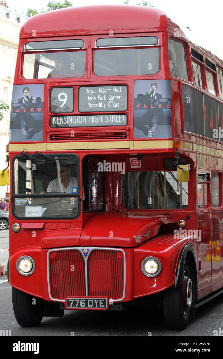 London Red double decker bus Stock Photo - Alamy
