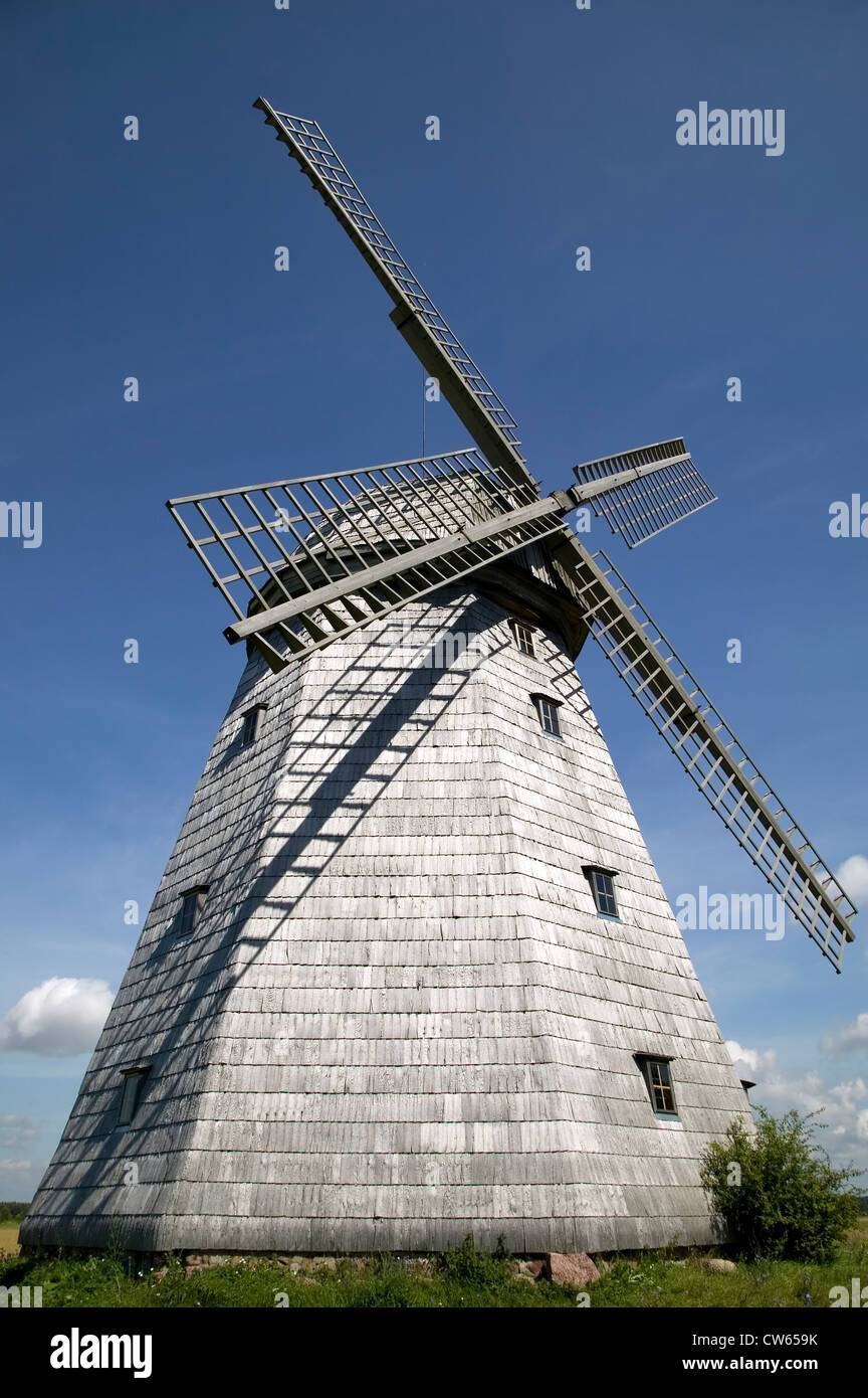 There is an old windmill flour production Stock Photo - Alamy