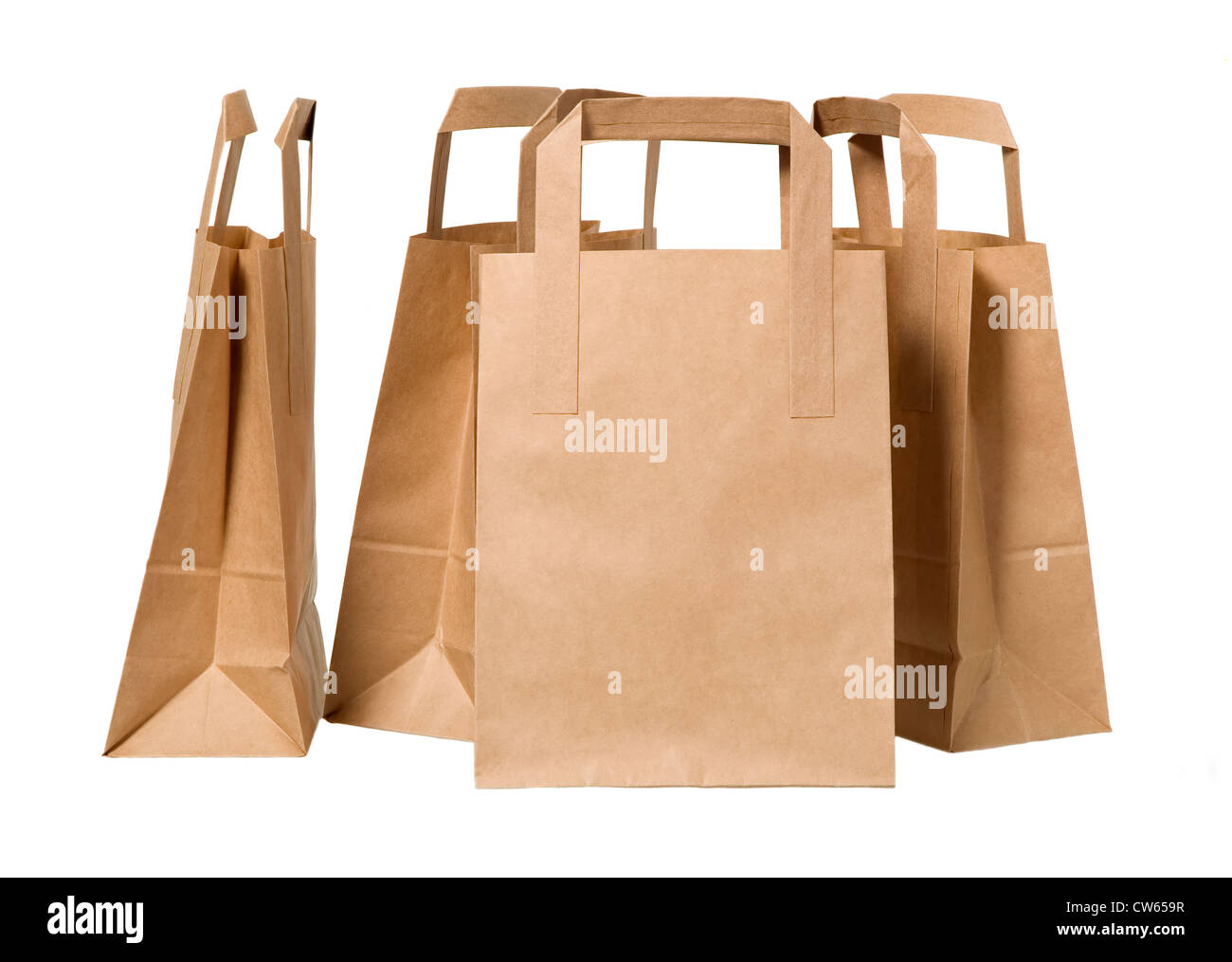 There are many organic green paper bags Stock Photo - Alamy