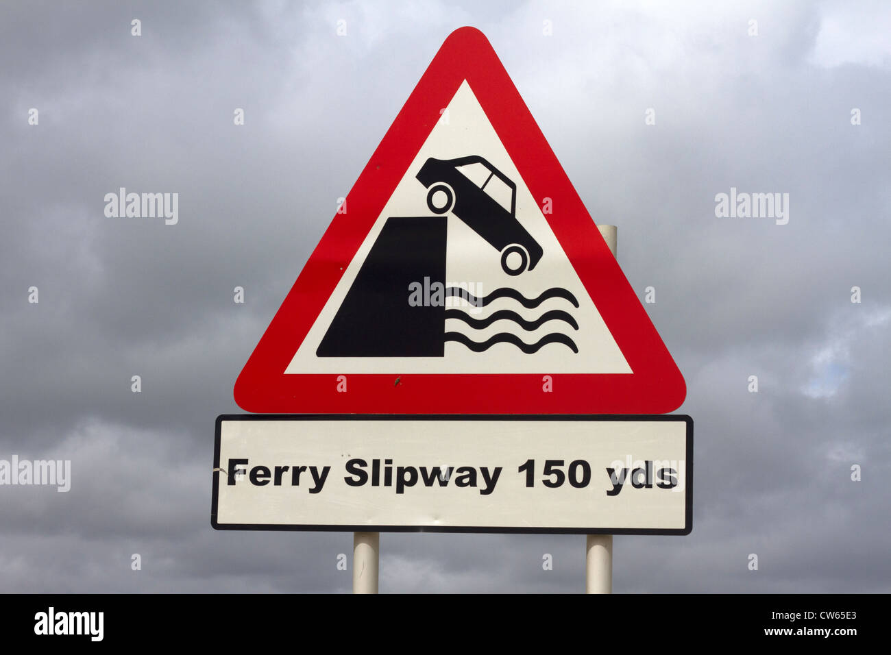 Ferry slipway sign Stock Photo - Alamy