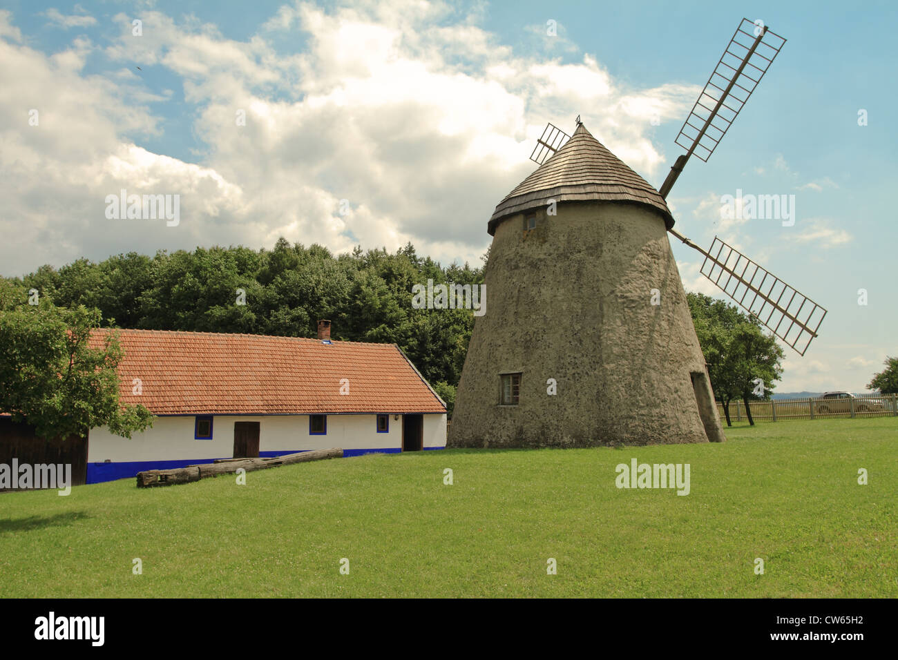 Old stone windmill hi-res stock photography and images - Alamy