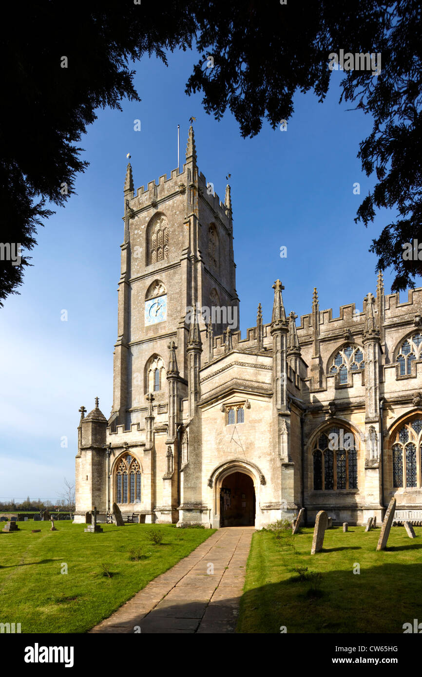 The church of Saint Mary the Virgin in the village of Steeple Ashton in ...
